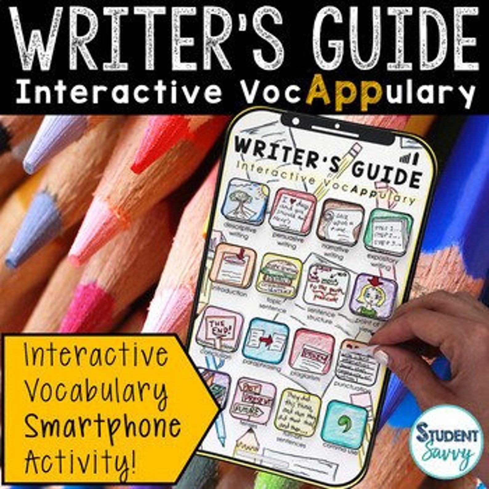 Writer's Guide Interactive Vocappulary™ - Writing Vocabulary Activity ...