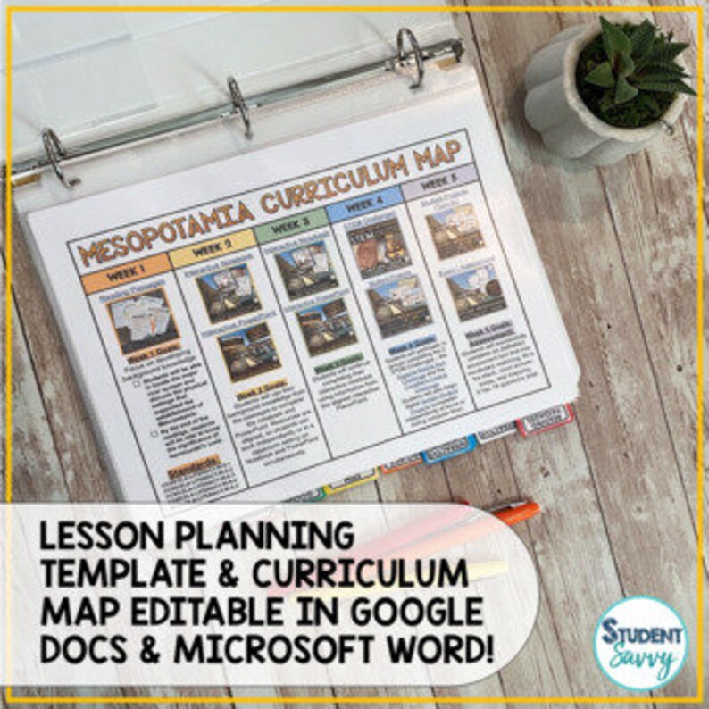 Ancient Mesopotamia Lesson Plans Templates Editable Google Docs ...