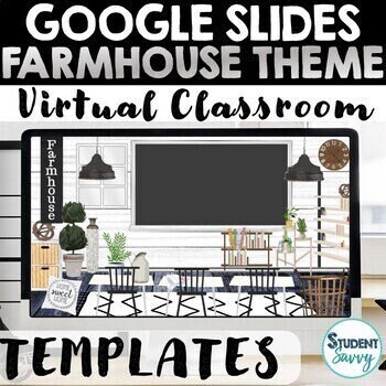 Farmhouse Google Slides Templates Farmhouse Virtual Classroom Decor ...