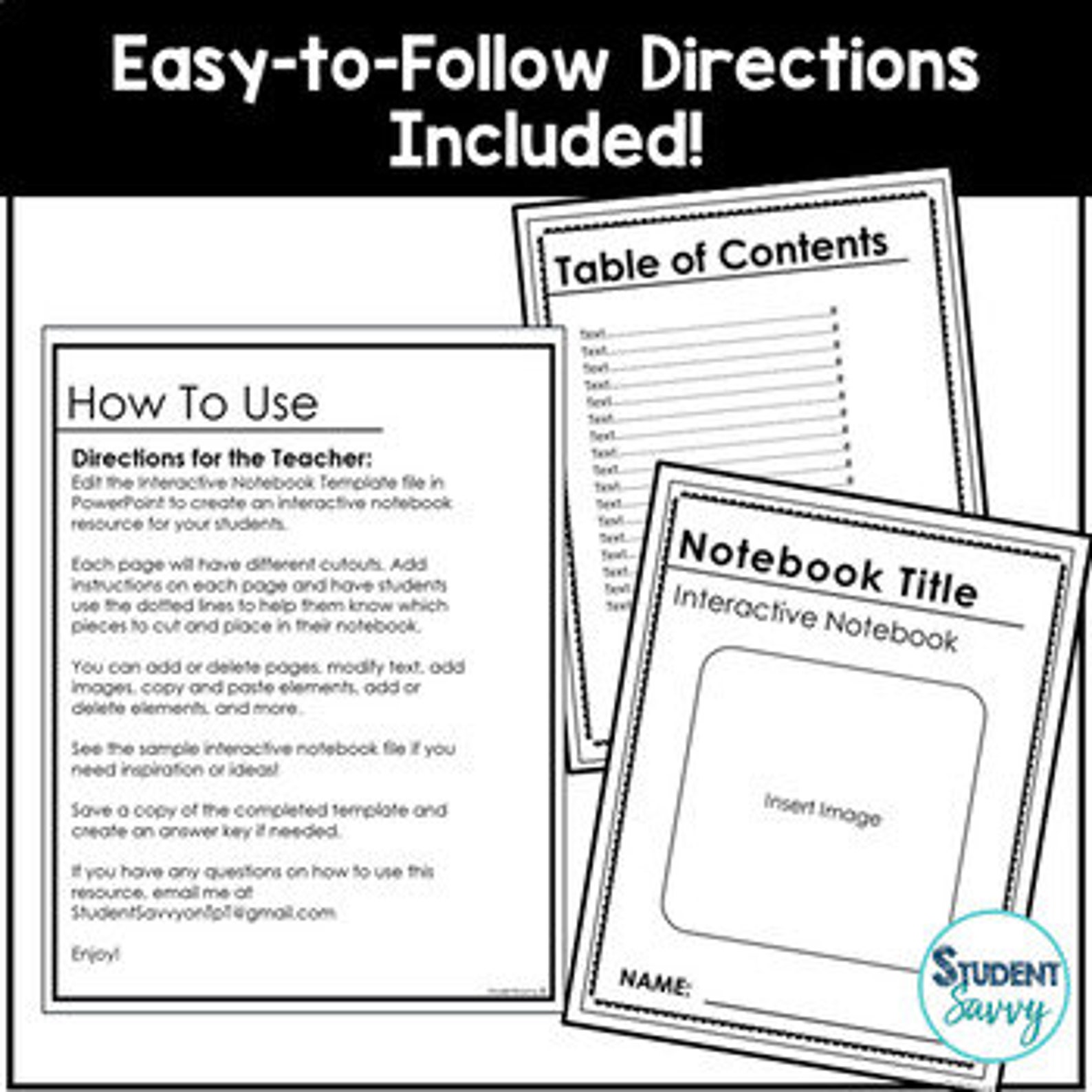 Editable Interactive Notebook Templates - All Subjects Printables - Etsy