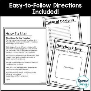 Editable Interactive Notebook Templates - All Subjects Printables - Etsy