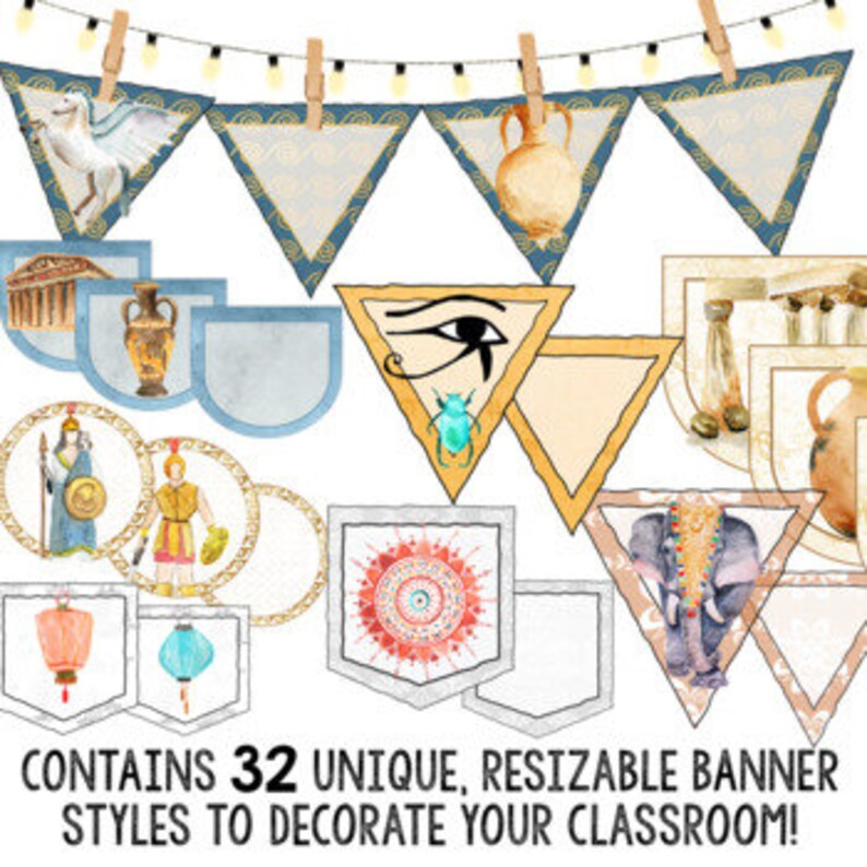 Ancient Civilizations Bulletin Board Kits - History Posters - Timelines ...