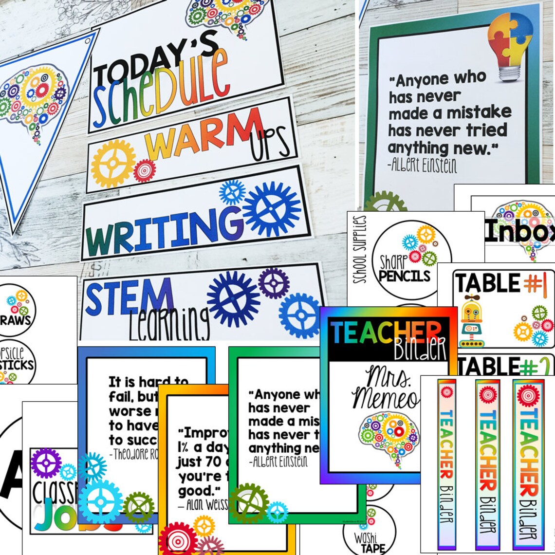 STEM Classroom Decor - Etsy