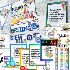 STEM Classroom Decor - Etsy