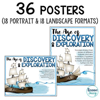 Early Explorers Posters Age of Exploration Posters Timeline and ...