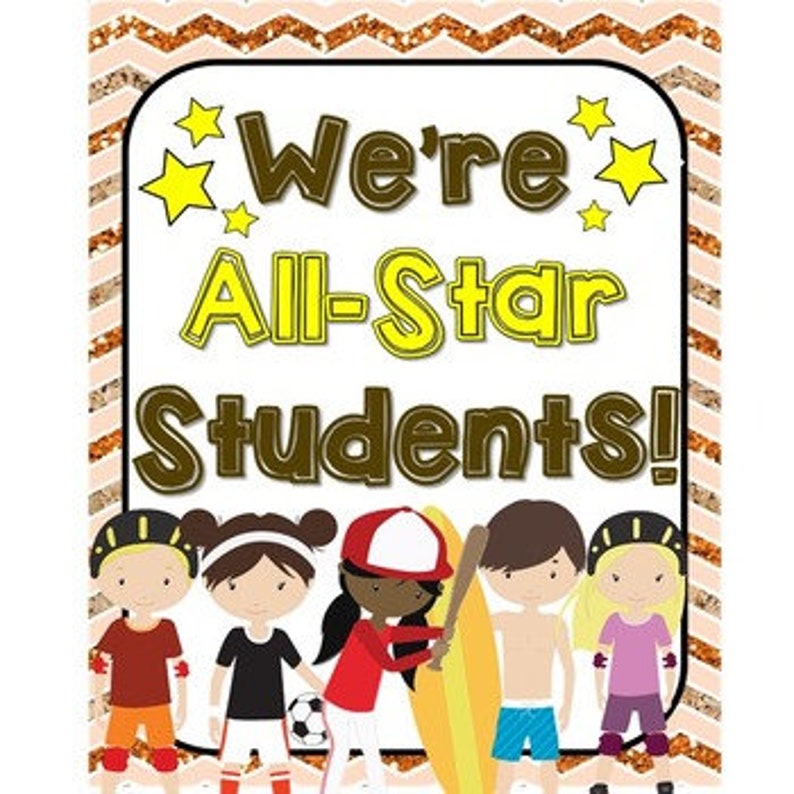 Classroom Decor - Sports (editable) - Etsy