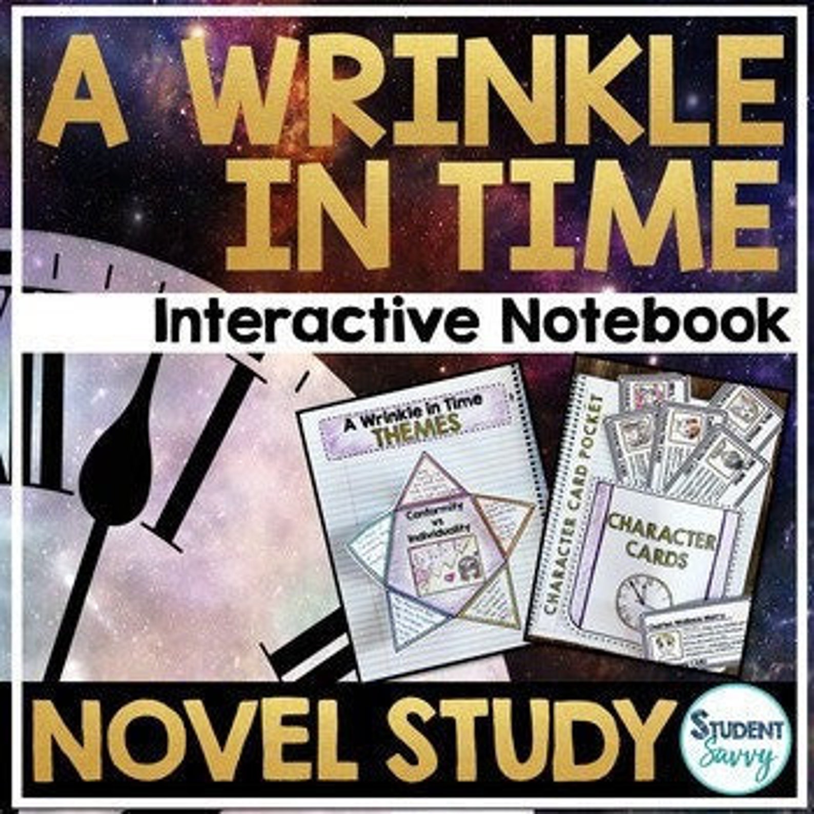 A Wrinkle in Time Novel Study Interactive Notebook - Etsy