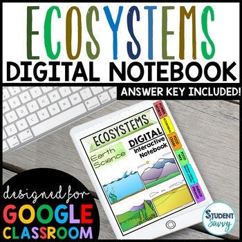 Digital Interactive Notebook | Ecosystems Google Classroom Distance Learning - Etsy