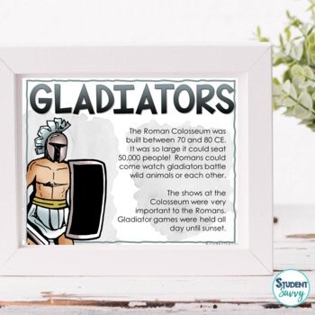 Ancient Rome Posters - Rome Timeline and Map - Ancient Rome Word Wall ...