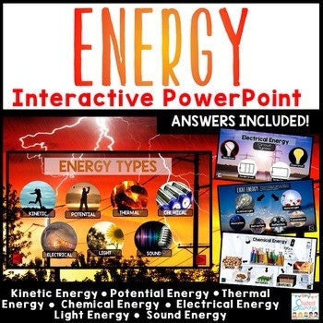 Energy Powerpoint | Interactive Powerpoint and Google Slides Energy ...