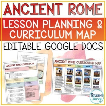 Ancient Rome Lesson Plans Templates Editable Google Docs Curriculum ...
