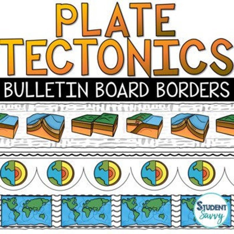 Plate Tectonics Bulletin Board Borders | Earthquakes Borders - Etsy