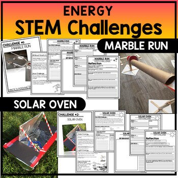 Energy STEM Challenges Activities Marble Run Kinetic Potential Energy ...