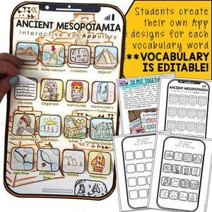 Ancient Mesopotamia Interactive Vocappulary™ - Mesopotamia Vocabulary ...