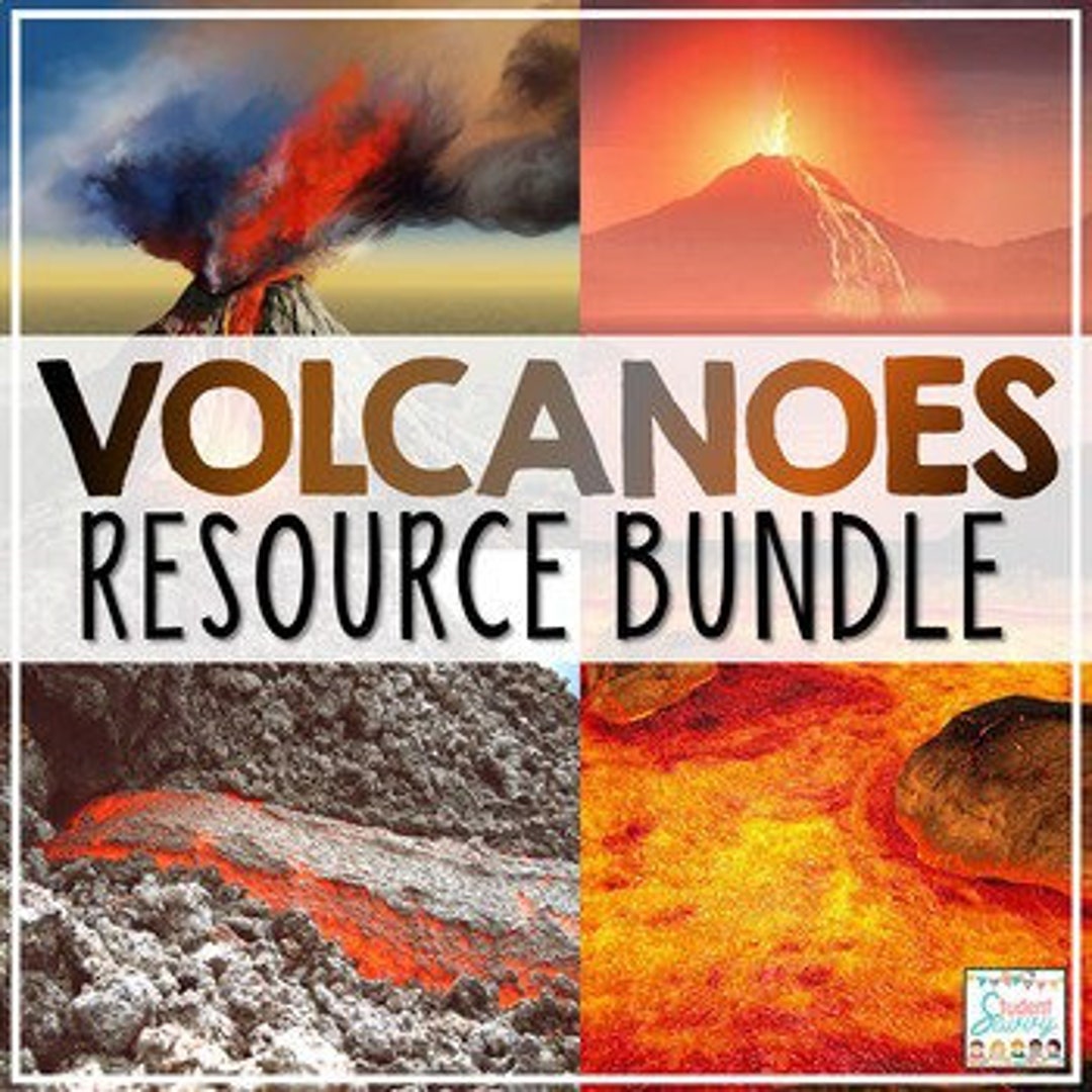 Volcanoes Activities Bundle Types of Volcanoes Worksheets STEM Earth ...
