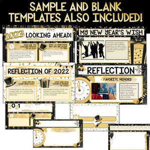 New Years 2023 Resolutions Digital Activities | Digital Vision Board ...