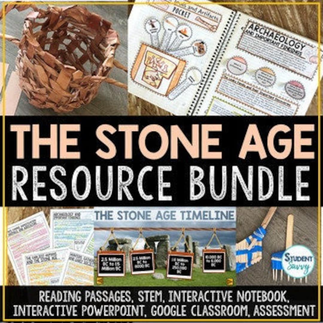 The Stone Age Activities Resource Bundle | Early Humans | Archaeology ...