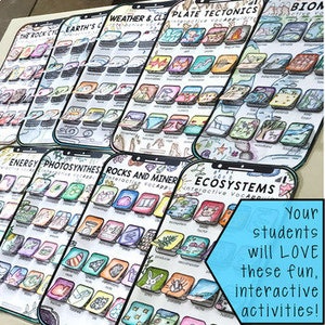 Earth Science Vocabulary Activities - Interactive Vocappulary™ - Etsy