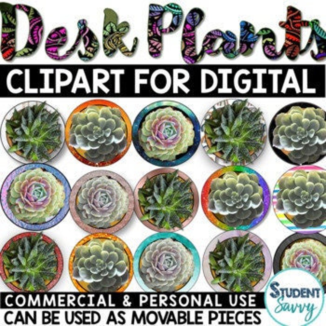 Desk Plants Clipart Movable Pieces | Clip Art - Etsy