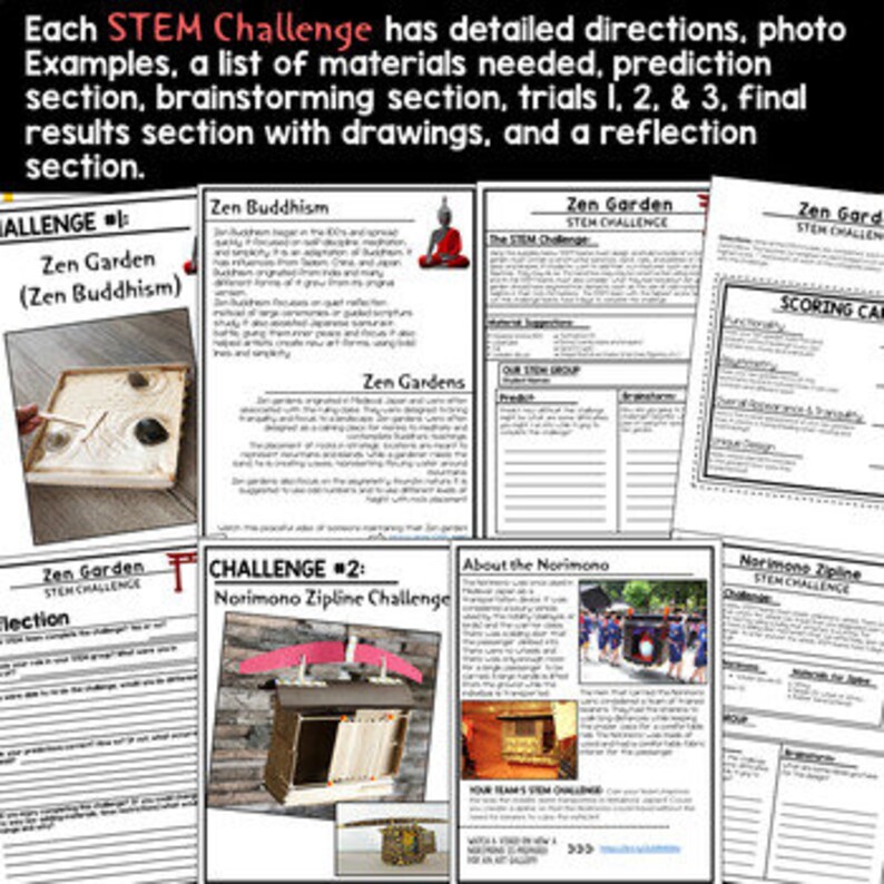 Medieval Japan - Feudal Japan STEM Challenges - Etsy