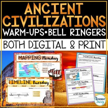 Ancient World History Timeline Printable