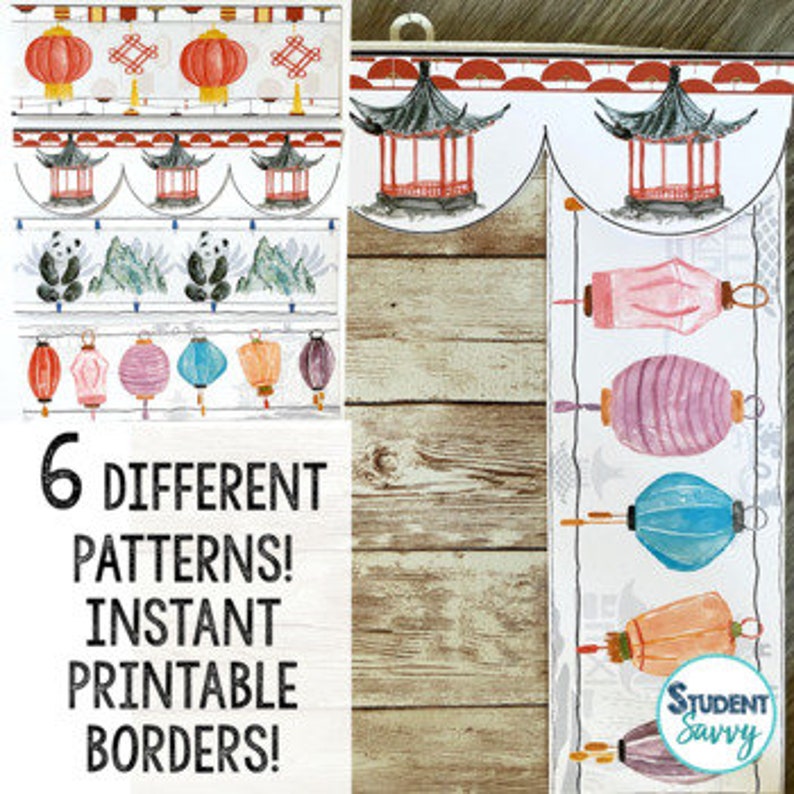 Ancient China Bulletin Board Kit - China Posters - Borders - Banners - Etsy
