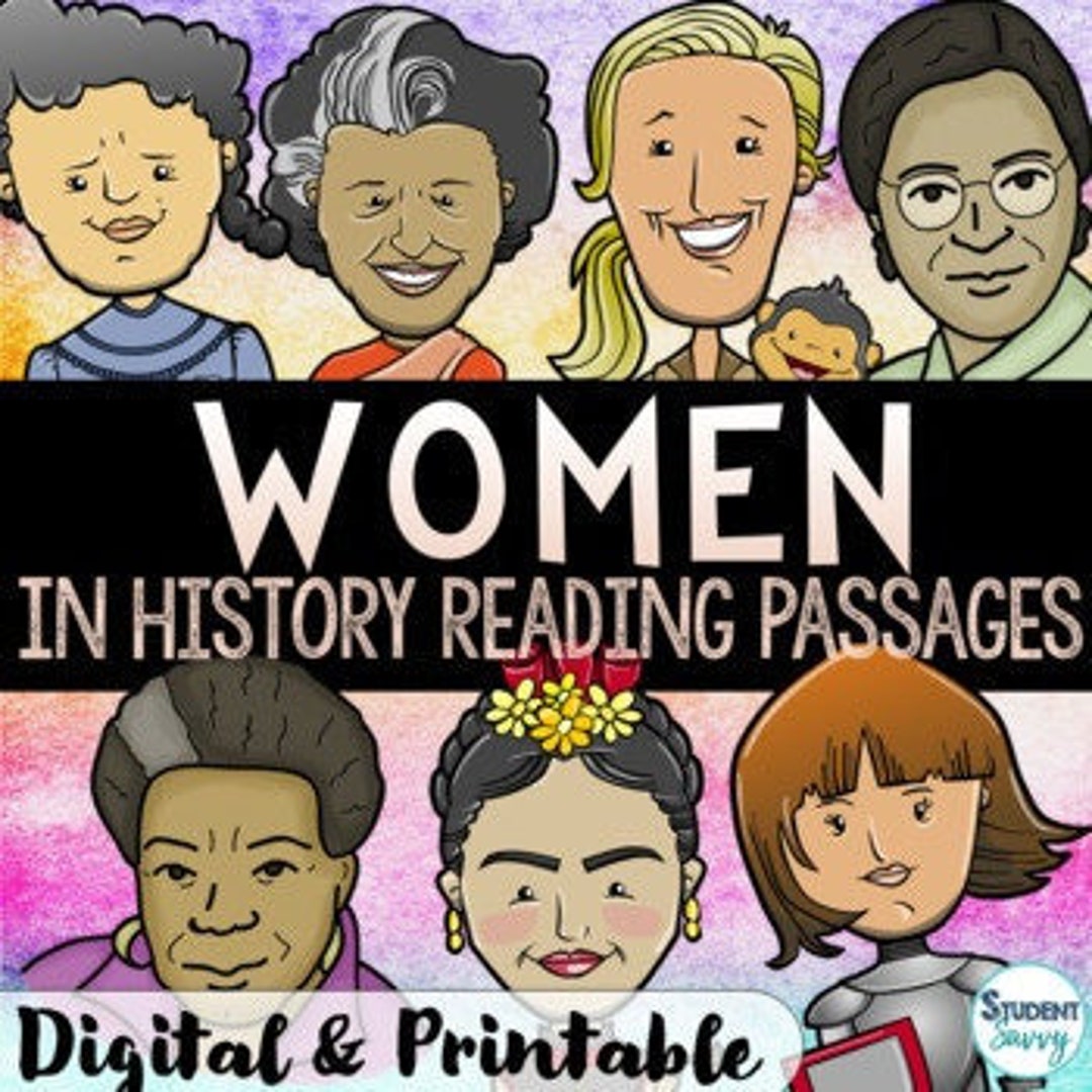 Women's History Month Reading Comprehension Passages Women's History ...
