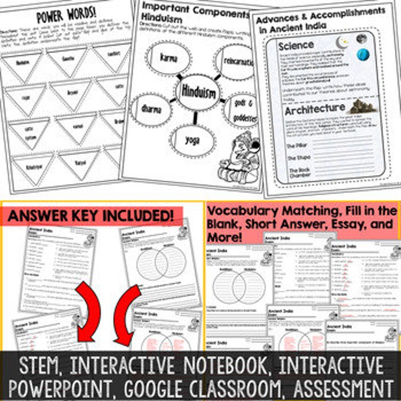 Ancient India Activities Bundle Indus Valley Civilization STEM Reading ...