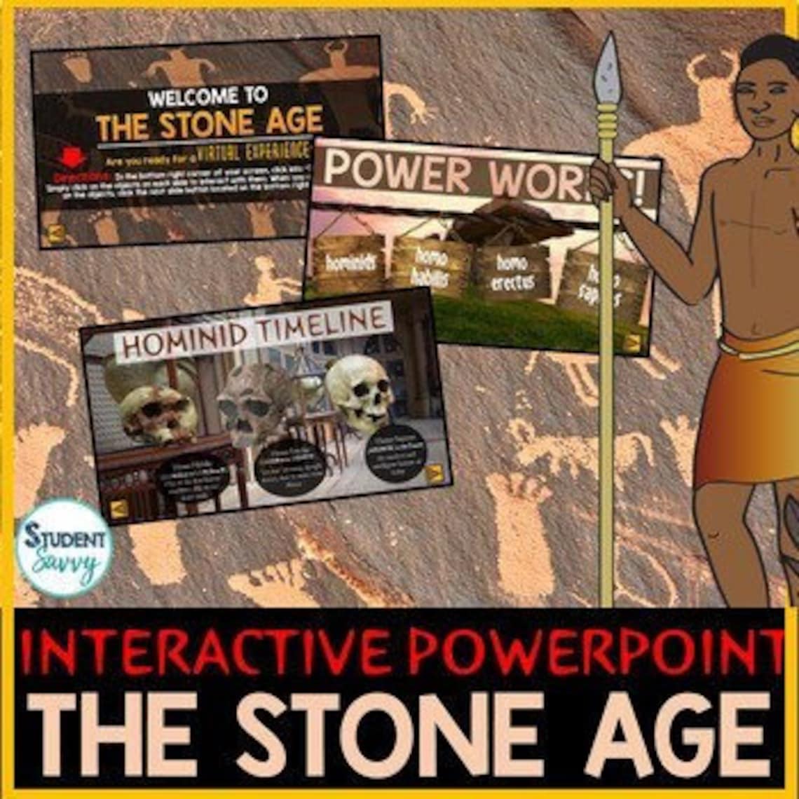 The Stone Age Early Humans Powerpoint and Google Slides Interactive - Etsy