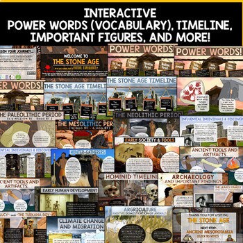 The Stone Age Early Humans Powerpoint and Google Slides Interactive - Etsy
