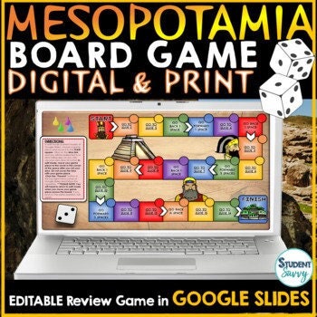 Ancient Mesopotamia Digital Game Google Slides | Review Digital Board ...