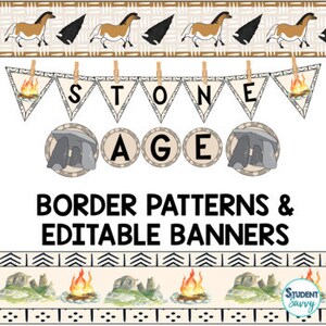 Stone Age Bulletin Board Kit | Early Human Posters | Borders | Banners ...