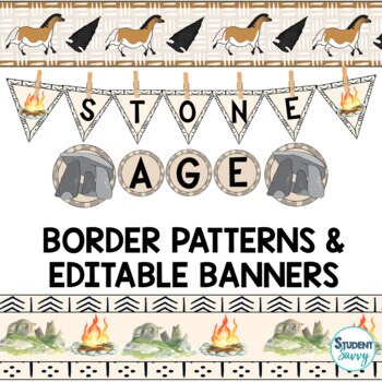 Stone Age Bulletin Board Kit | Early Human Posters | Borders | Banners ...
