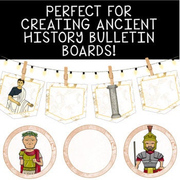 Ancient Rome Banners Printable Rome History Classroom Decor Editable - Etsy