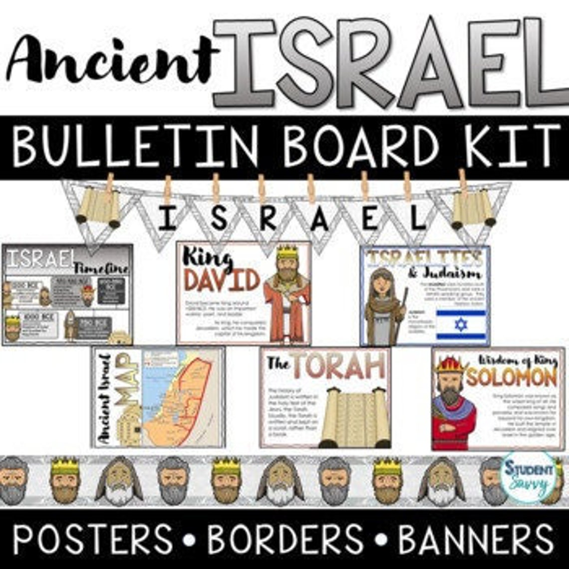 Ancient Israel Bulletin Board Kit | Israel Posters | Borders | Banners ...