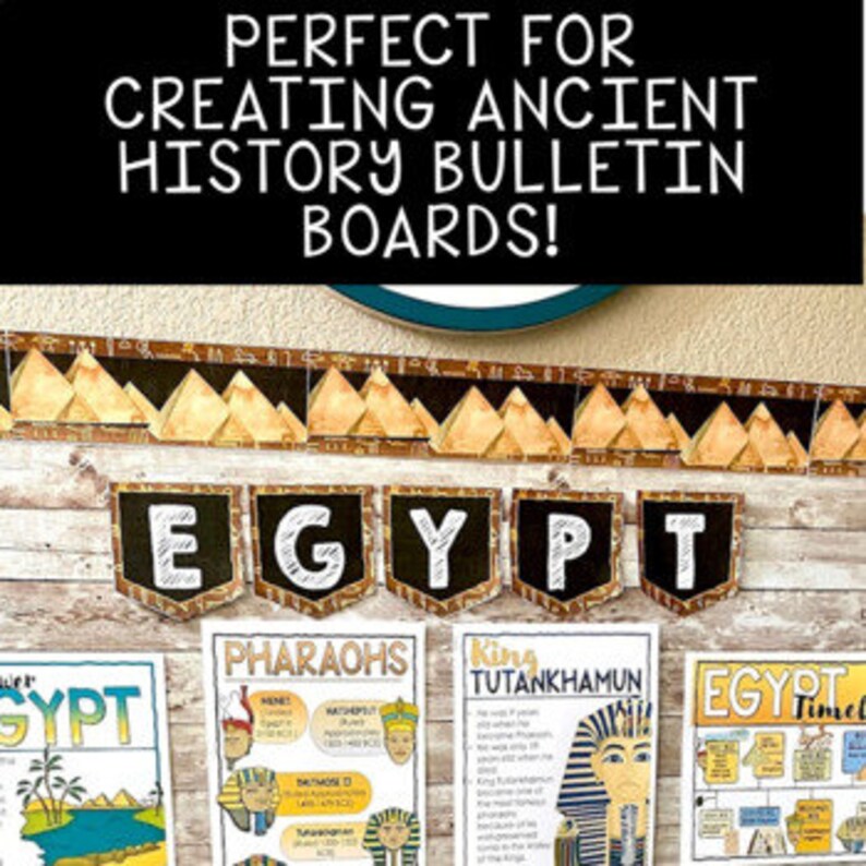 Ancient Civilizations Bulletin Board Banners Bundle - Ancient History ...
