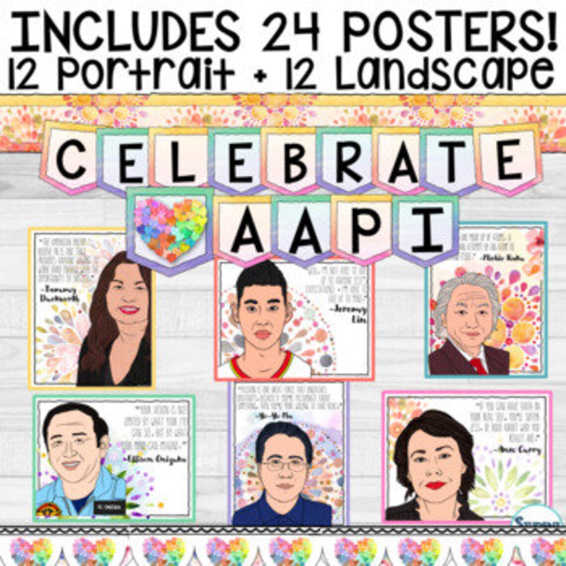AAPI Heritage Month Bulletin Board Posters - Coloring Pages Activities ...