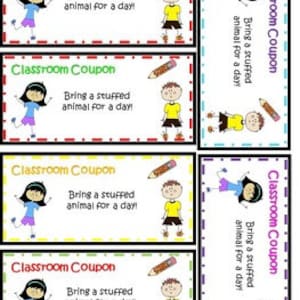 Classroom Coupons - Etsy