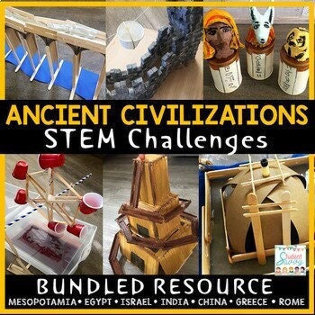 Ancient Civilizations STEM Challenges Ancient World History Activities ...