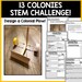 13 Colonies STEM Challenge | the Original Thirteen Colonies - Etsy