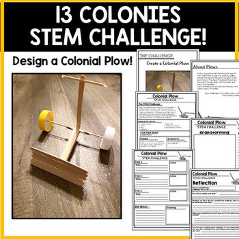 13 Colonies STEM Challenge | the Original Thirteen Colonies - Etsy