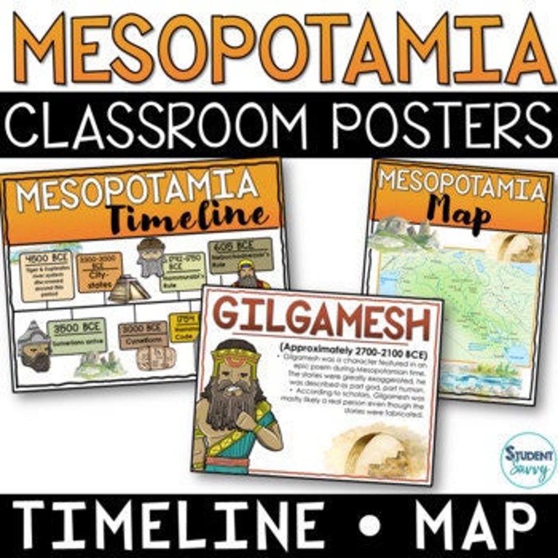 Mesopotamia Posters | Mesopotamia Timeline | Ancient Mesopotamia Map ...