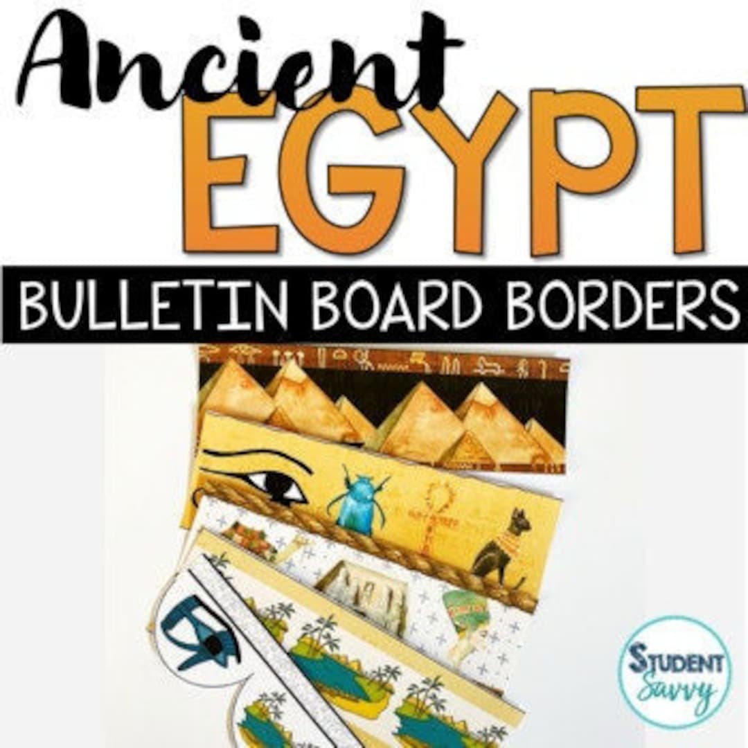 Ancient Egypt Bulletin Board Borders Printable | Egypt History ...