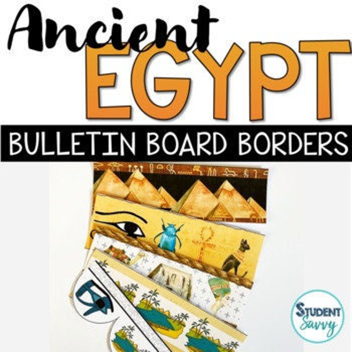 Ancient Egypt Bulletin Board Borders Printable Egypt History Classroom ...
