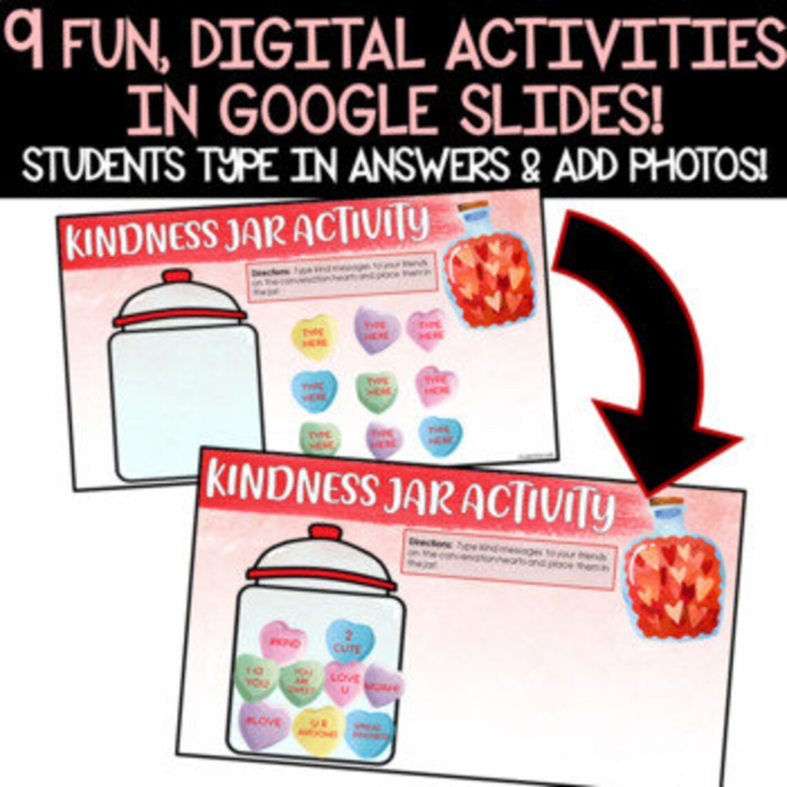 Valentine's Day Digital Activities - February Google Slides Projects - Etsy