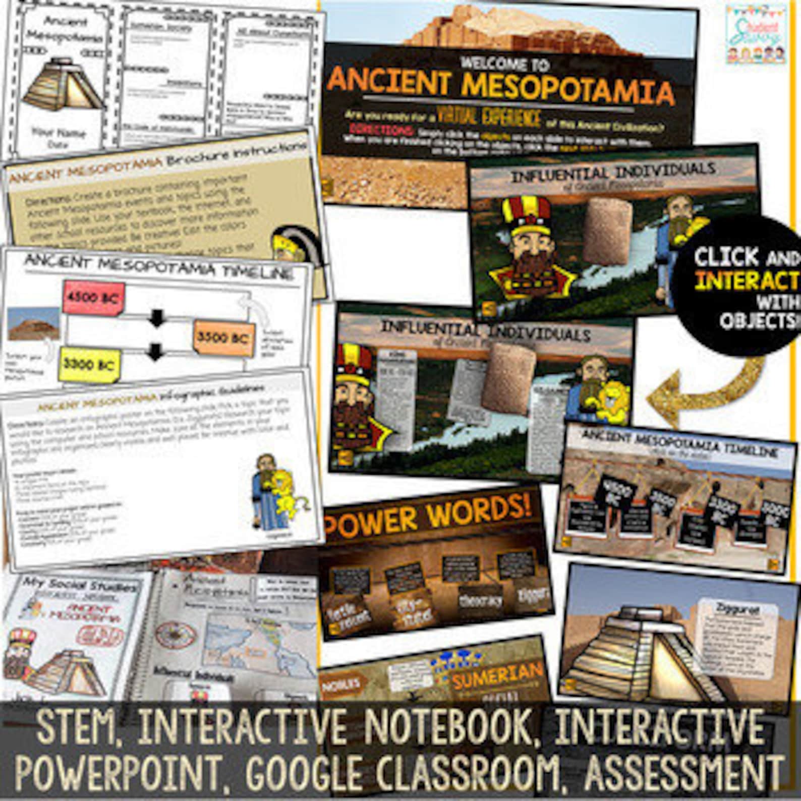 Ancient Mesopotamia Activities Resource Bundle - Curriculum Map ...