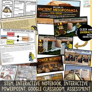 Ancient Mesopotamia Activities Resource Bundle - Curriculum Map ...