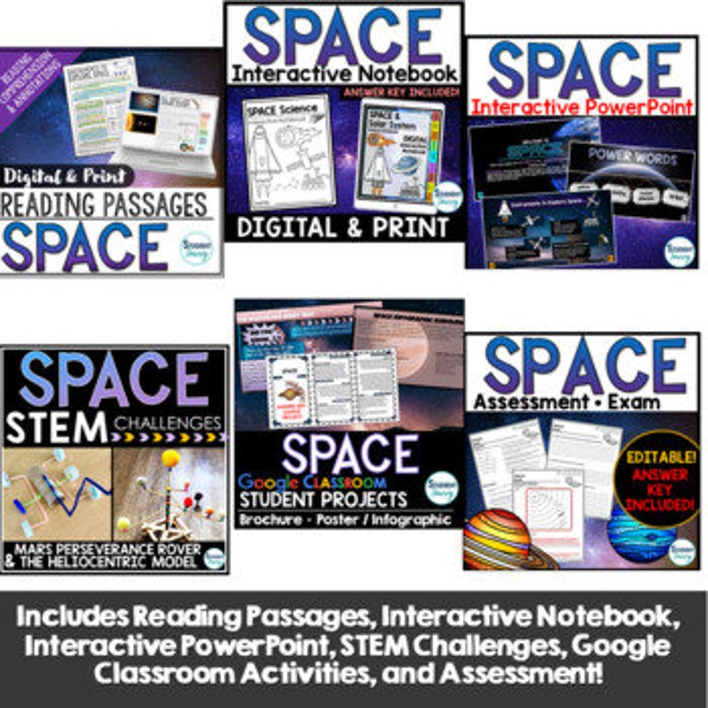 Space Activities Bundle Solar System Projects STEM Google - Etsy