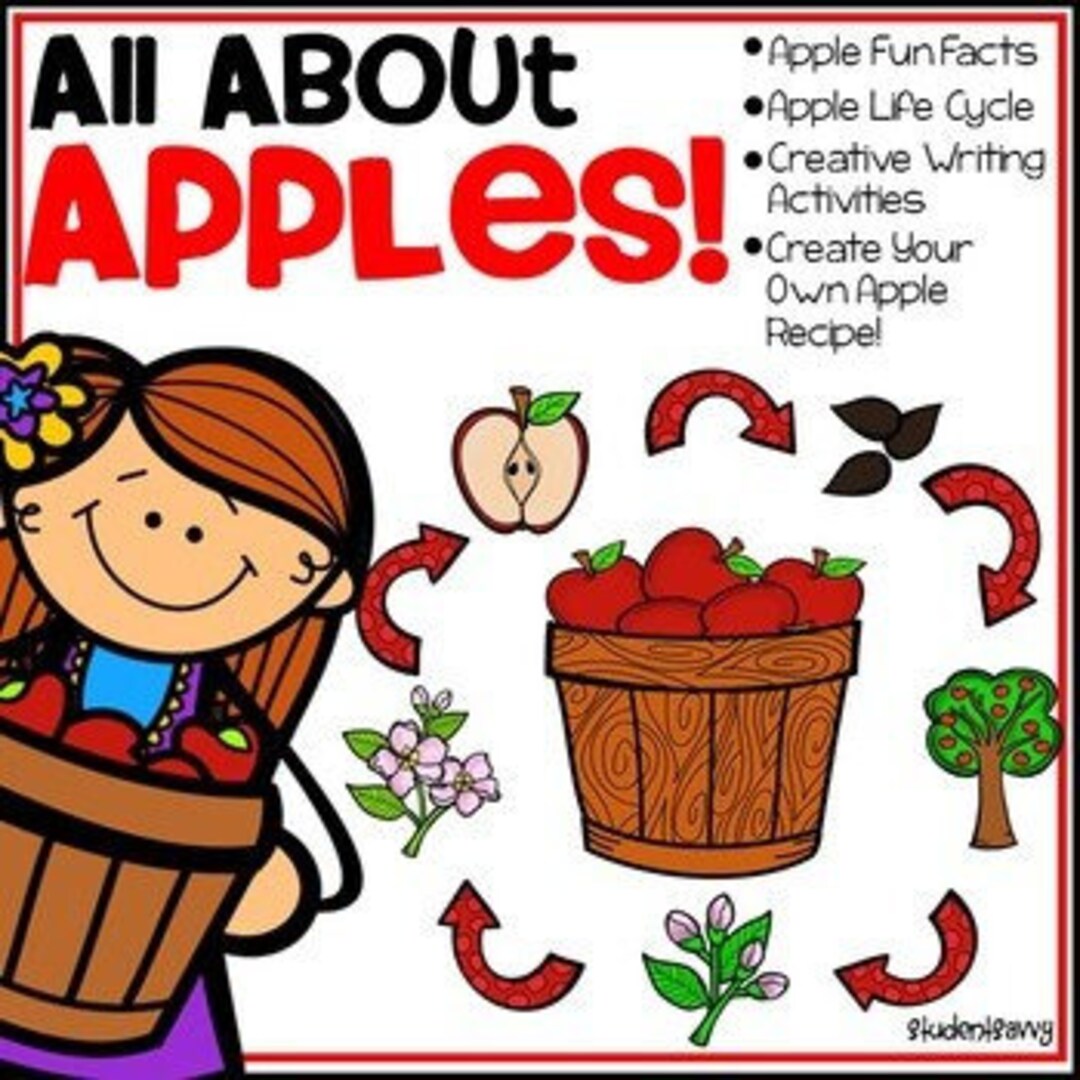 Apple Activities | Apple Life Cycle Book Apple Fun Facts Recipe ...