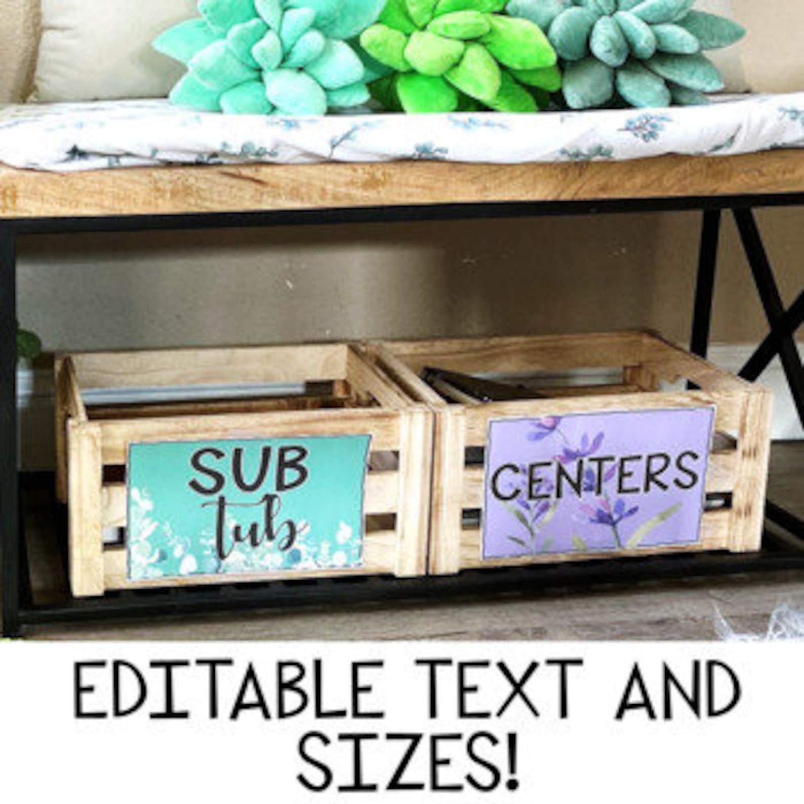 Lavender and Eucalyptus Editable Classroom Labels Calming Classroom ...